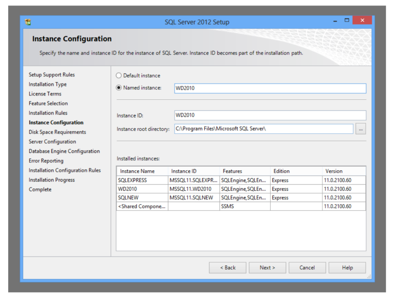 Instalar instância de SQL Server Express - WISEDAT,