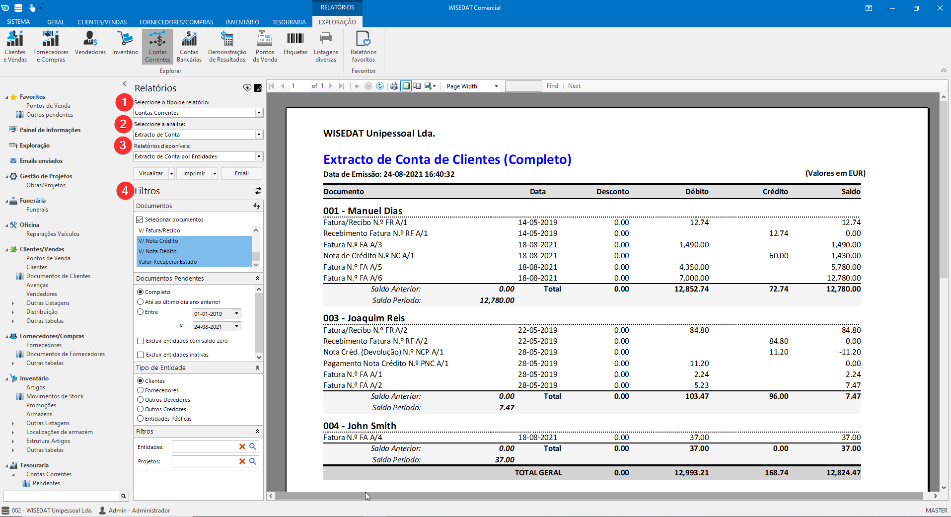 Como consultar, imprimir ou enviar o Extrato de Conta Corrente?
