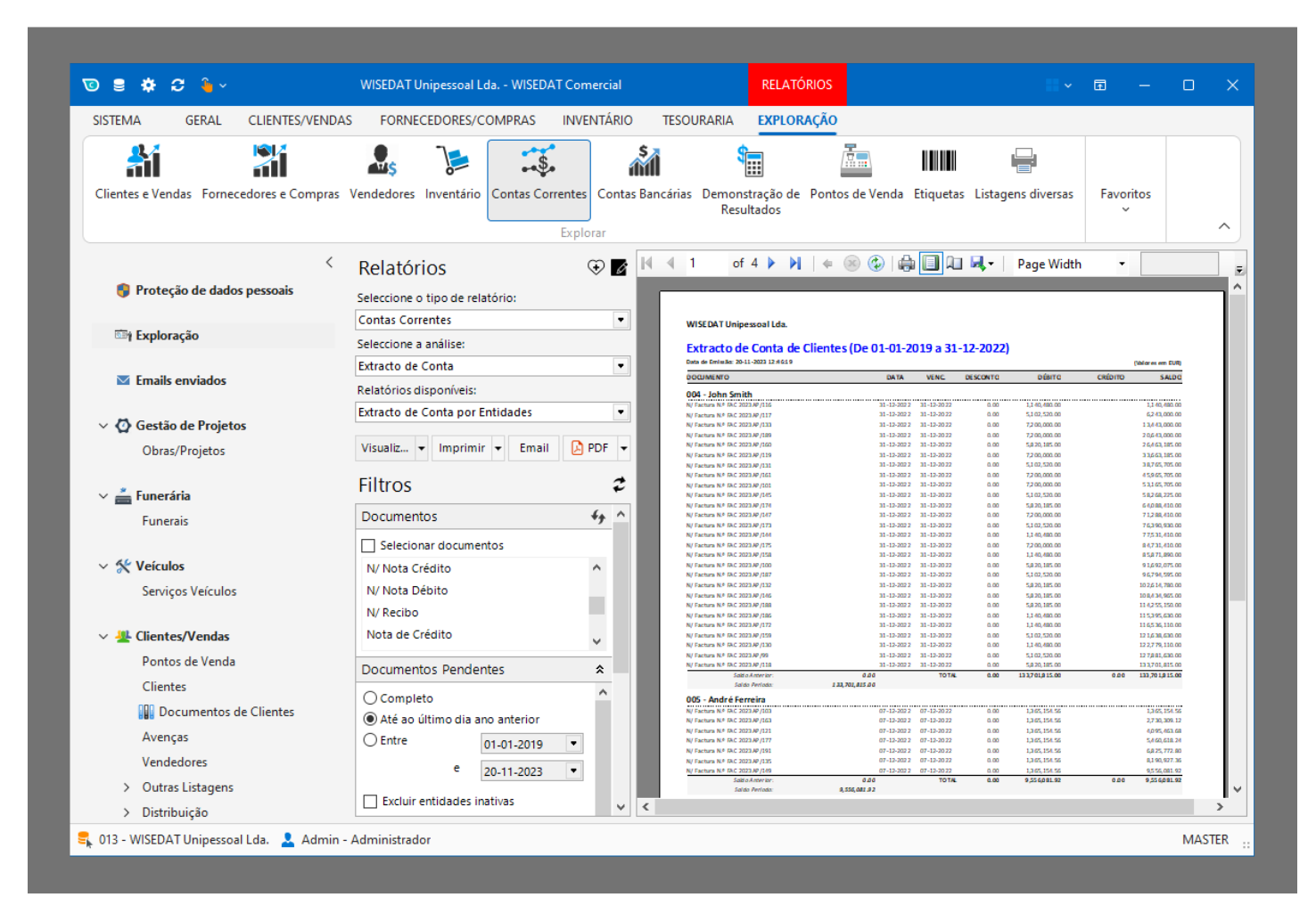 Como consultar, imprimir ou enviar o Extrato de Conta Corrente?