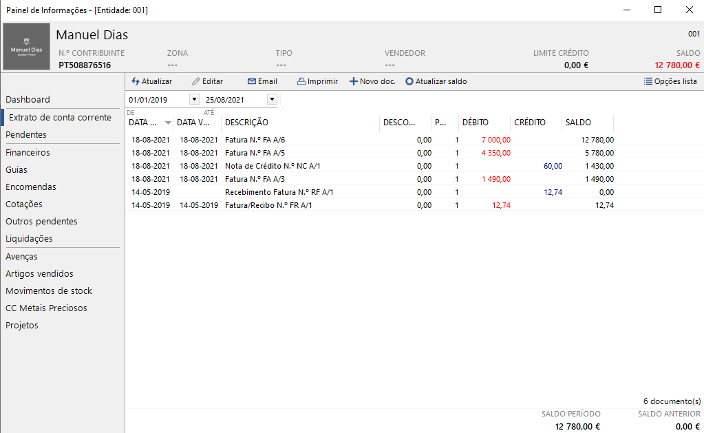 Como consultar, imprimir ou enviar o Extrato de Conta Corrente?